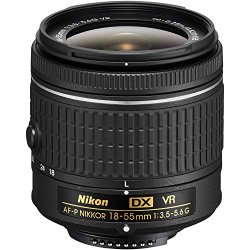 Nikon D5600 W/AF-P DX NIKKOR 18-55mm f/3.5-5.6G VR + Accessory Bundle (19pc Bundle) (Renewed)