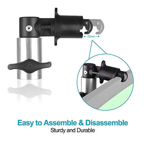 EMART Photography Green Screen Background Reflector Light Stand, 8.5ft Portable Light Reflector Holder Clamp for Reflector Diffuser, Disc Reflectors, Pop Up Backdrop, Photo and Video Studio