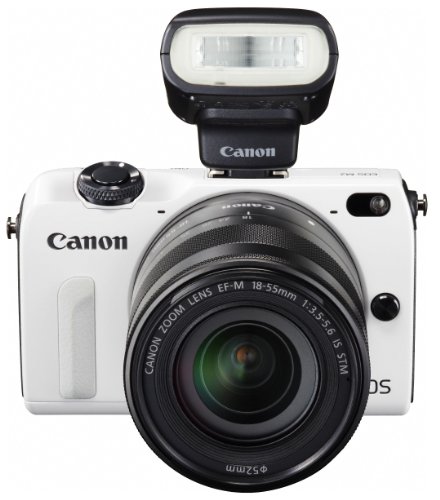 Canon Mirror-Less SLR Camera EOS M2 Triple Lens kit (White) EF-M18-55mm F3.5-5.6 is STM EF-M22mm F2 STM EF-M11-22mm F4-5.6 is STM Comes EOSM2WH-TLK [International Version, No Warranty]