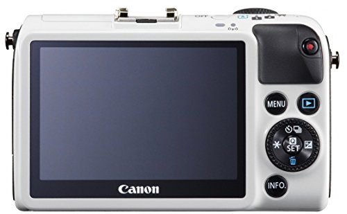 Canon Mirror-Less SLR Camera EOS M2 Triple Lens kit (White) EF-M18-55mm F3.5-5.6 is STM EF-M22mm F2 STM EF-M11-22mm F4-5.6 is STM Comes EOSM2WH-TLK [International Version, No Warranty]