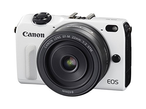 Canon Mirror-Less SLR Camera EOS M2 Triple Lens kit (White) EF-M18-55mm F3.5-5.6 is STM EF-M22mm F2 STM EF-M11-22mm F4-5.6 is STM Comes EOSM2WH-TLK [International Version, No Warranty]