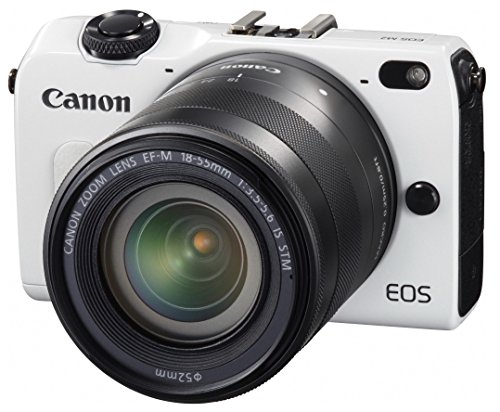 Canon Mirror-Less SLR Camera EOS M2 Triple Lens kit (White) EF-M18-55mm F3.5-5.6 is STM EF-M22mm F2 STM EF-M11-22mm F4-5.6 is STM Comes EOSM2WH-TLK [International Version, No Warranty]