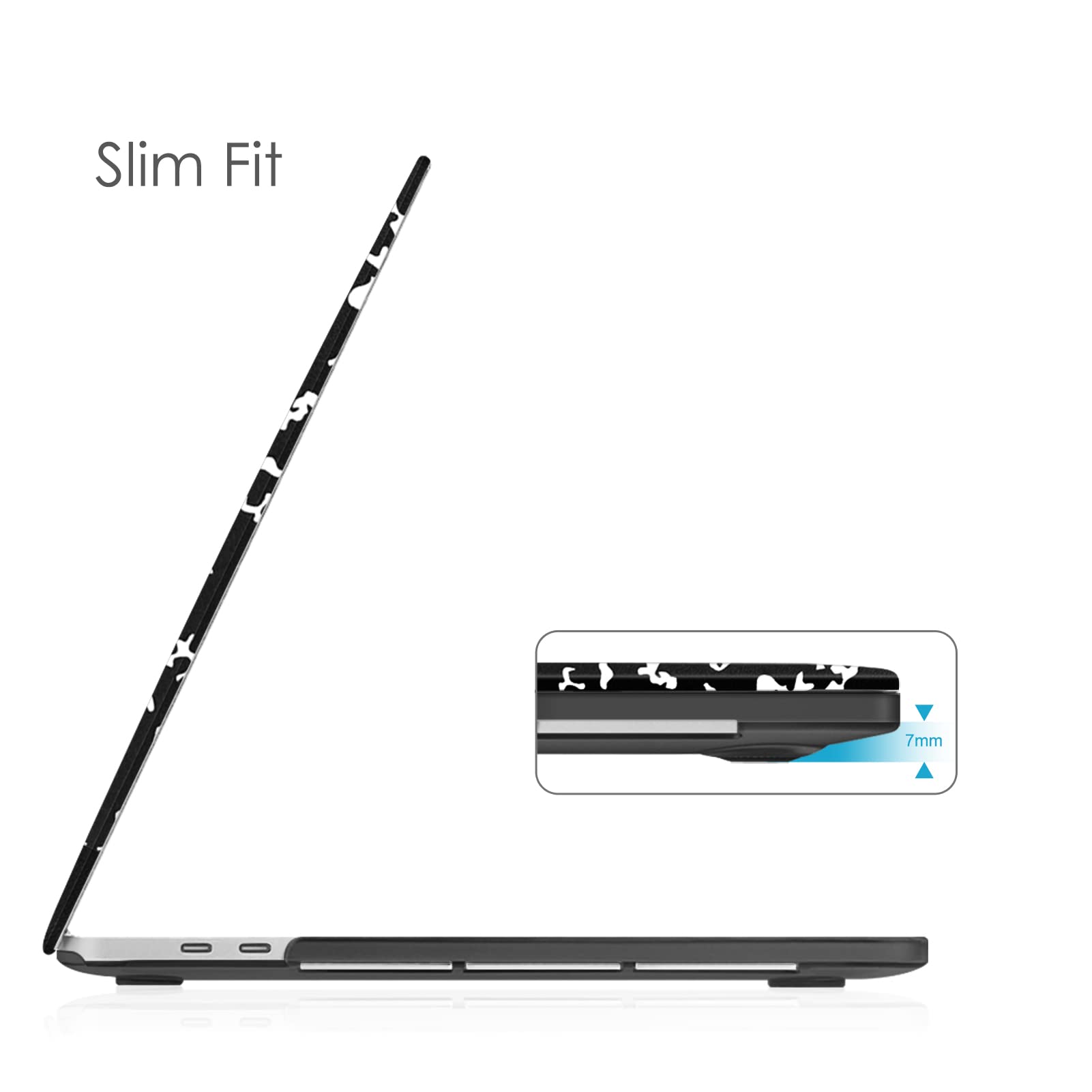 Fintie Bundle: Hard Shell Case for MacBook Pro 13 Inch A2338(M2 M1) A2251 A2289 A2159 A1989 A1706 A1708 + 13.3" Laptop Shoulder Bag Briefcase with Luggage Strap