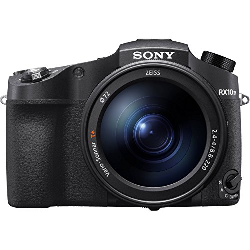 Sony Cyber-Shot DSC-RX10 IV DSCRX10M4/B Digital Camera + 128GB SDXC Card + NP-FW50 Lithium Ion Battery + 72mm 3 Piece Filter Kit + 72mm 2X Telephoto Lens + 72mm Wide Angle Lens + Carrying Case Bundle