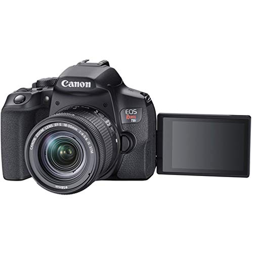 Canon EOS Rebel T8i DSLR Camera w/Canon EF-S 18-55mm F/4-5.6 is STM Zoom Lens + Case + 128GB Memory (28pc Bundle) (Renewed)