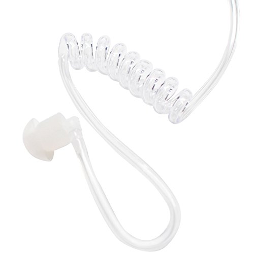 Replacement for Yaesu/Vertex FT-60 FBI Earpiece with Push to Talk (PTT) Microphone - Acoustic Earphone Compatible with Yaesu/Vertex FT-60 Radio - Headset for Security and Surveillance