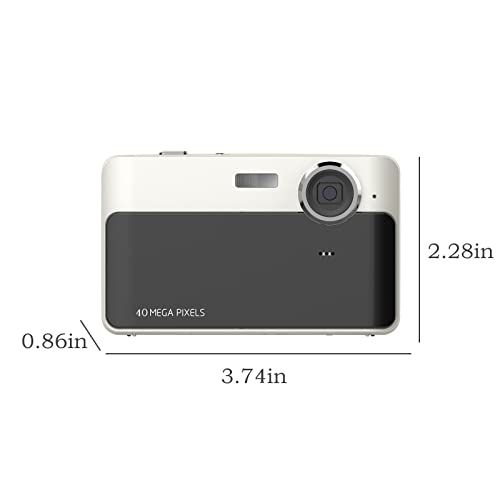 Bilukmi Digital Camera, 1080P HD Mini Video Camera with 3X Digital Zoom, Vlogging Camera for Kid,Adult,Beginners (Black)
