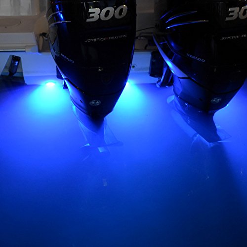 Lumitec Lighting 101511, LED Underwater Light, SeaBlaze Quattro Underwater Light, Dual Color White / Blue