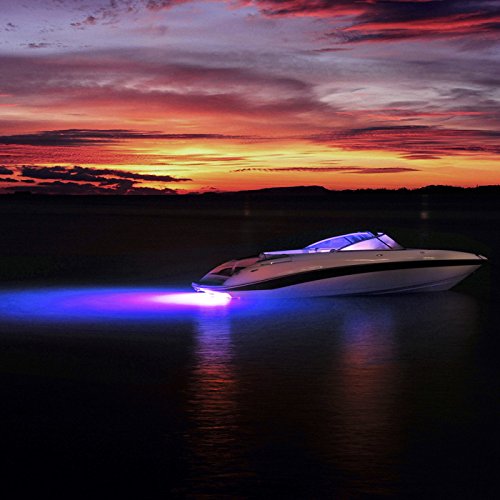 Lumitec Lighting 101511, LED Underwater Light, SeaBlaze Quattro Underwater Light, Dual Color White / Blue