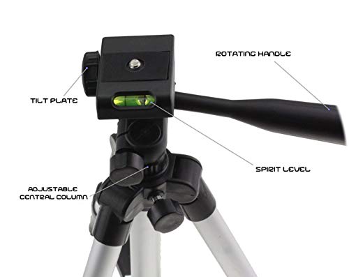 Navitech Lightweight Aluminium DSLR Camera Tripod Compatible with The Panasonic Lumix DC-TZ202