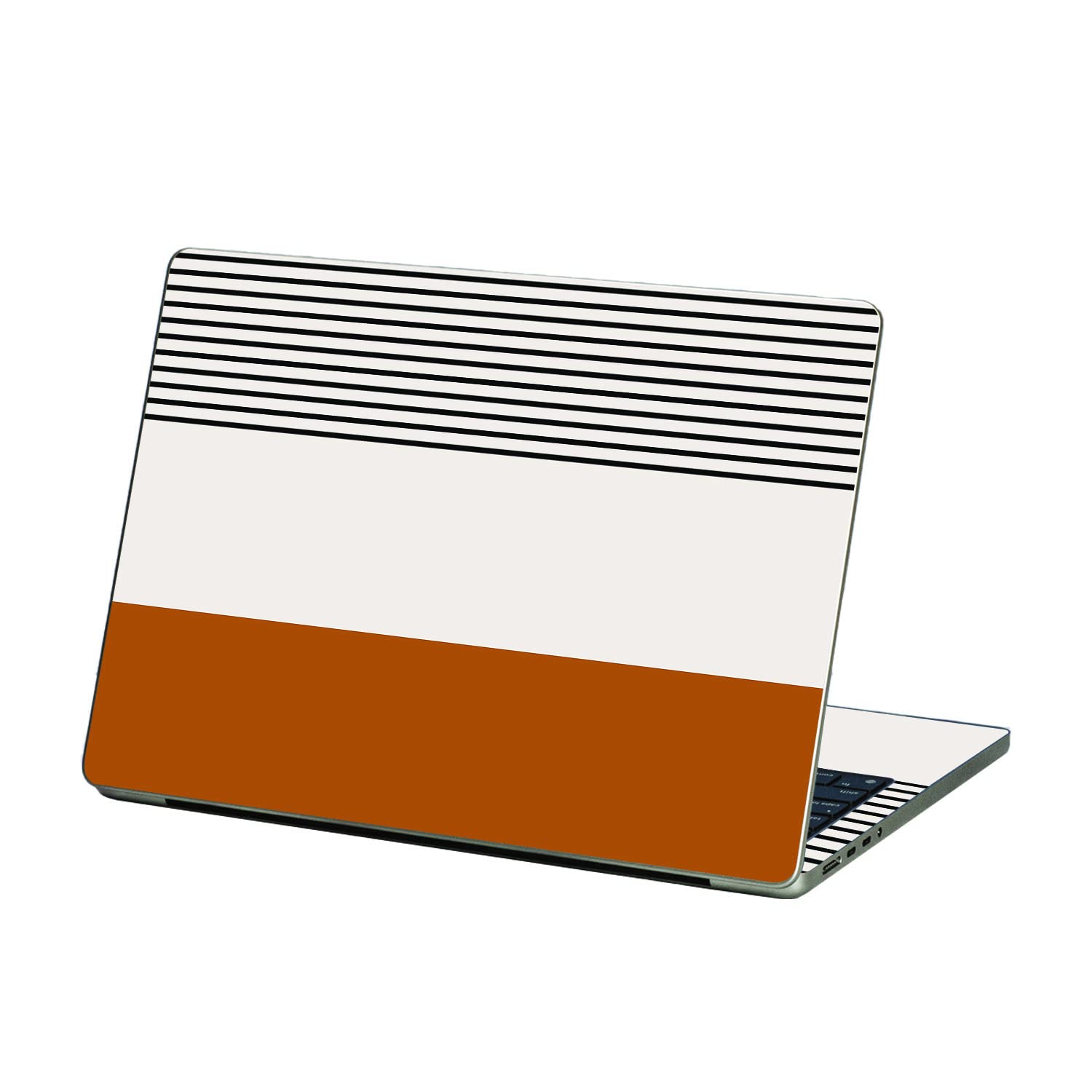 MightySkins Skin Compatible with Apple MacBook Air 13.6” M2 (2022) - Neutral Stripes | Protective, Durable, and Unique Vinyl Decal wrap Cover | Easy to Apply and Change Styles | Made in The USA