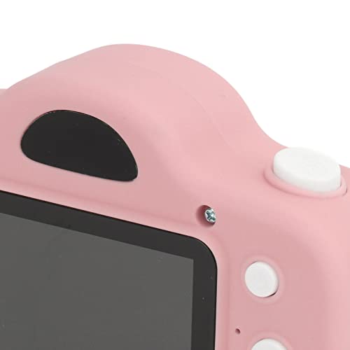 Weojeviy Cartoon Child Camera Kids Gift High Pixel One Key Video 1920 x 1080P High Definition Video Recording Kids Mini Camera Support MP3 Music Playback, Gift for Children Aged 3-12(Pink)
