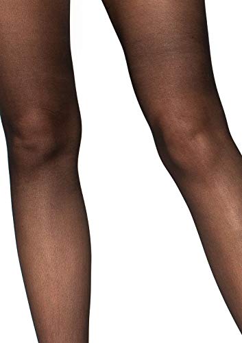 Leg Avenue womens Sheer Stockings With Attached Garter Belt Hosiery, Black Lace, Queen US