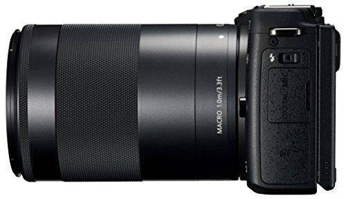 Canon EOS M3 Mirrorless Camera (Black) with EF-M 18-55mm IS STM and EF-M 55-200mm IS STM Lenses - International Version (No Warranty)