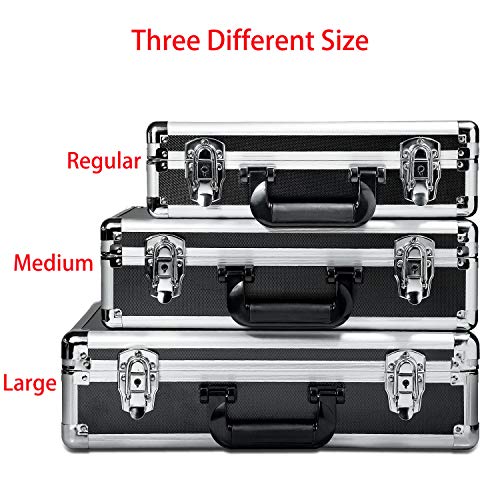 HUL 16in Two-Tone Aluminum Case with Customizable Pluck Foam Interior for Test Instruments Cameras Tools Parts and Accessories