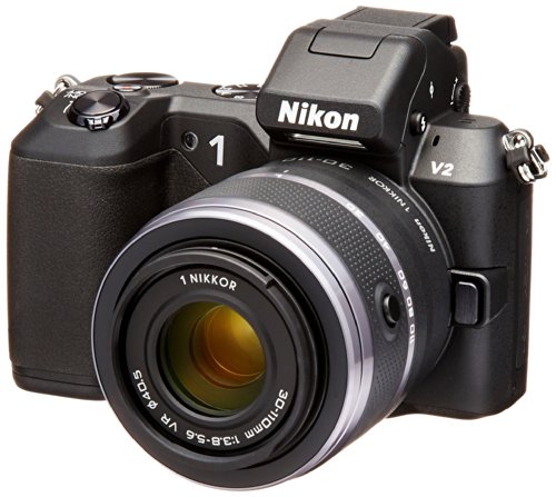 [Original] Nikon Set Mirror-Less SLR Nikon1 V2 + 11-27.5mm + 30-110mm Double Zoom kit BK N1V2WZBKA [International Version, No Warranty]