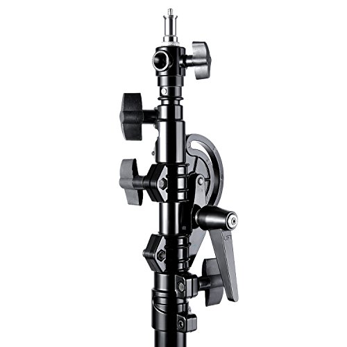 Neewer 13feet/390cm Two Way Rotatable Aluminum Adjustable Tripod Boom Light Stand with Sandbag for Studio Photography Video