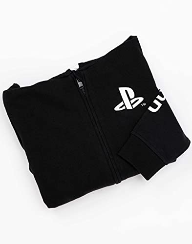 PlayStation Kids Hoodie Zip Up Boys Games Logo Black Jumper Jacket 13-14 Years