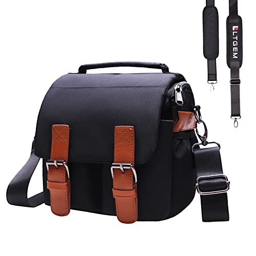 LTGEM Camera Bag, Waterproof EVA Camera Bag Case for Canon/Nikon/Sony/DSLR/SLR/Mirrorless Camera, Shoulder Strap with Handle Camera Bag