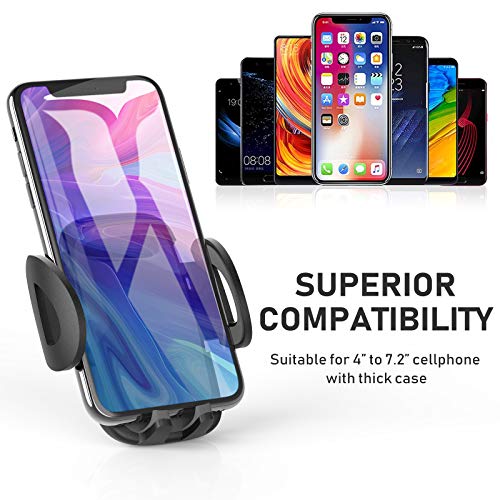 bokilino Cup Car Phone Holder for Car, Car Cup Holder Phone Mount, Universal Adjustable Gooseneck Cup Holder Cradle Car Mount for Cell Phone iPhone,Samsung,Huawei,LG, Sony, Nokia (Black)