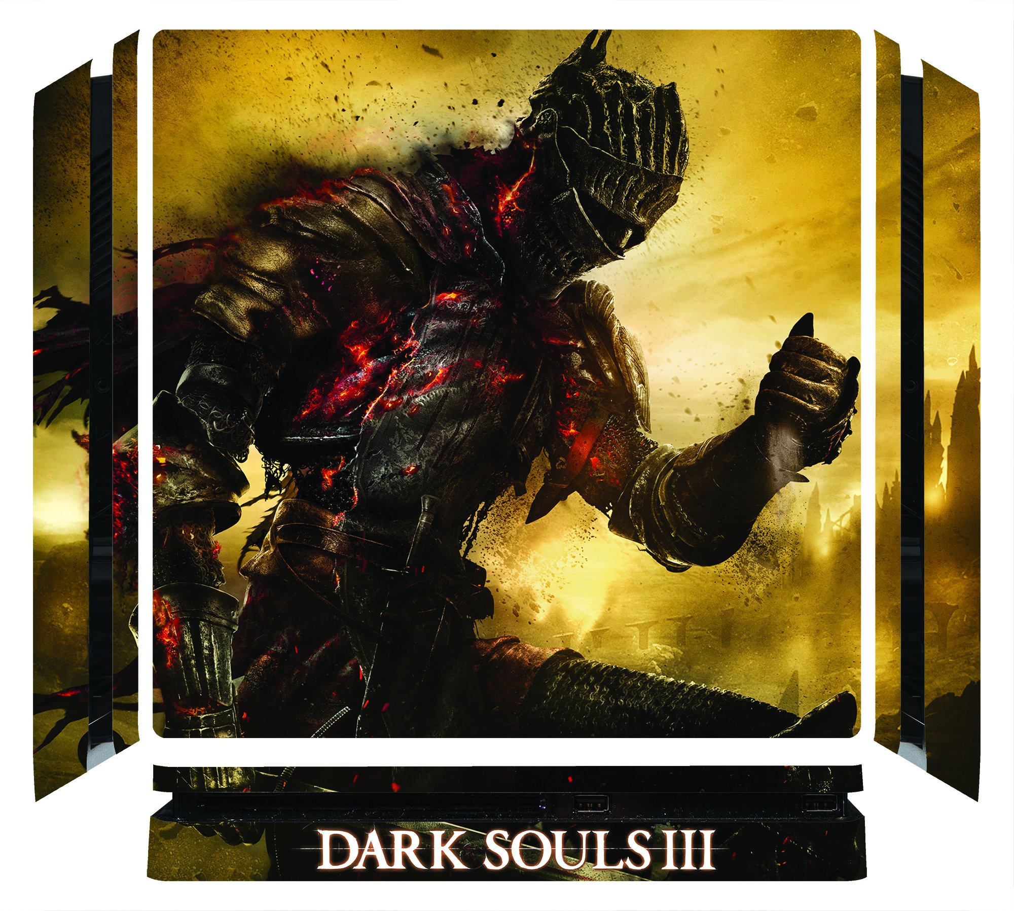 Dark Souls III 3 DS3 Game Skin for Sony Playstation 4 Slim - PS4 Slim Console