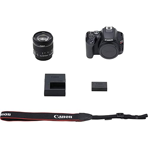 Canon EOS Rebel SL3 DSLR Camera Bundle with Canon EF-S 18-55mm STM and 75-300mm III Lens, 64GB Memory, Case, Tripod and More (28pc Bundle) (Renewed)