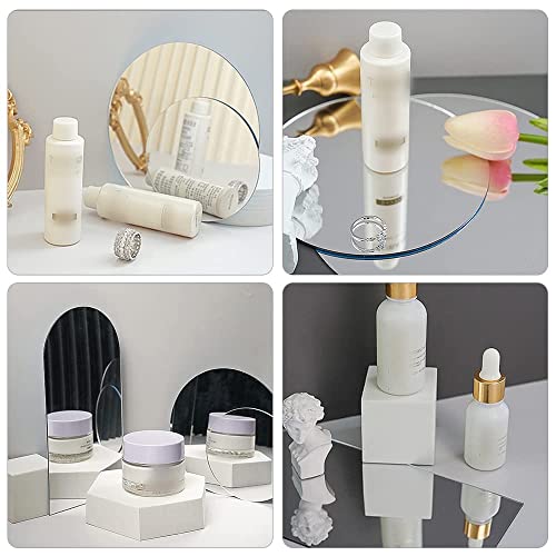 GISELA D Acrylic Mirror Reflection Board Geometric Shape Photo Background Props Set Photography Ornaments Reflective Display Sheet (7Pcs)