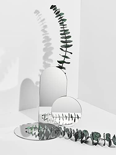 GISELA D Acrylic Mirror Reflection Board Geometric Shape Photo Background Props Set Photography Ornaments Reflective Display Sheet (7Pcs)