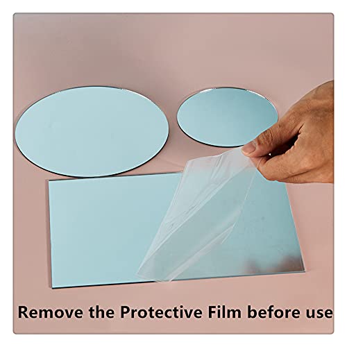 GISELA D Acrylic Mirror Reflection Board Geometric Shape Photo Background Props Set Photography Ornaments Reflective Display Sheet (7Pcs)