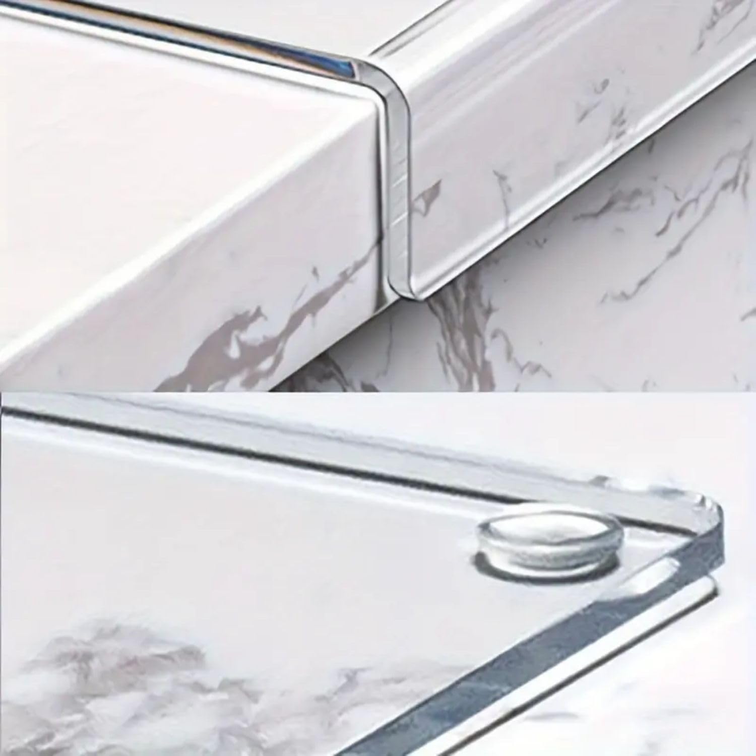 16 X 18" ACRYLIC CUTTING BOARD WITH COUNTER LIP