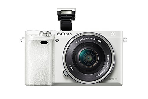 Sony Alpha a6000 White Interchangeable Lens Camera with E PZ 16-50mm F3.5-5.6 OSS - International Version (No Warranty)