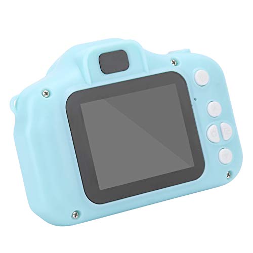 Mini Children Digital Camera, Portable Photo Video Camera Toy Small Cartoon Handheld Camera Outdoor Photo Recorder Cam With 2.0in IPS Color Display, For birthday, Christmas and New Year(Green 32GB)