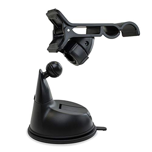 Olixar Windshield Phone Mount for Car - Easy to Use & Install Dock & Go - Very Sturdy Even on Bumpy Roads - Universal - Black