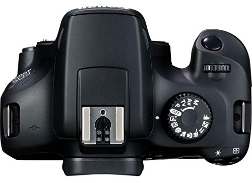 4000D (Rebel T100) DSLR Camera with 18-55mm f/3.5-5.6 III Zoom Lens & 75-300mm III Lens Bundle + 64GB Memory, Case, Tripod, Extra Battery and More