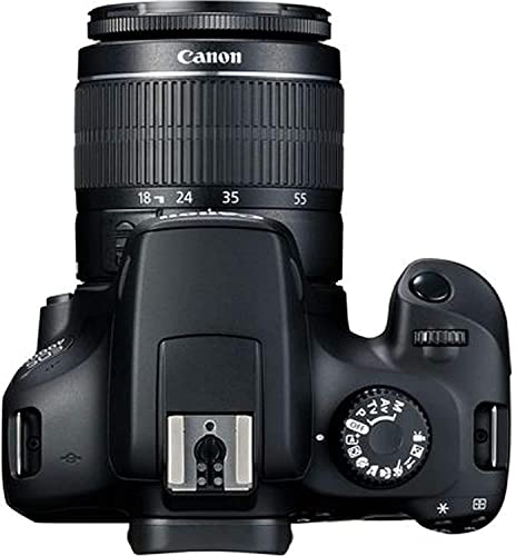 4000D (Rebel T100) DSLR Camera with 18-55mm f/3.5-5.6 III Zoom Lens & 75-300mm III Lens Bundle + 64GB Memory, Case, Tripod, Extra Battery and More