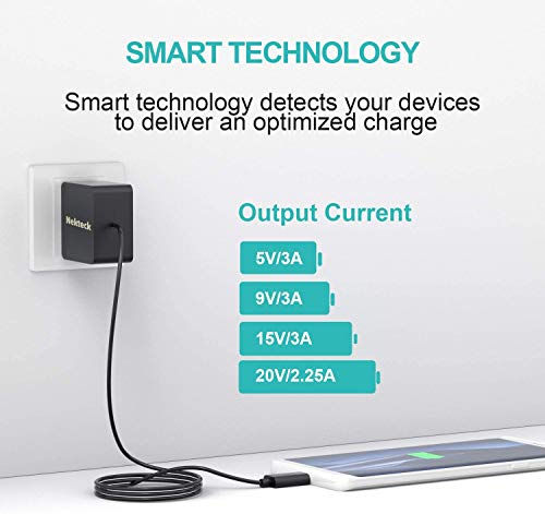 Nekteck S22, S23 Ultra 45w USB-C Charger with 6ft Long Cable, PD.3(PPS), Small Samsung Super Fast Charger Type C [USB-IF Certified] Compatible with Galaxy S23+/S22 Plus/S21/S20 Ultra/Note 10+