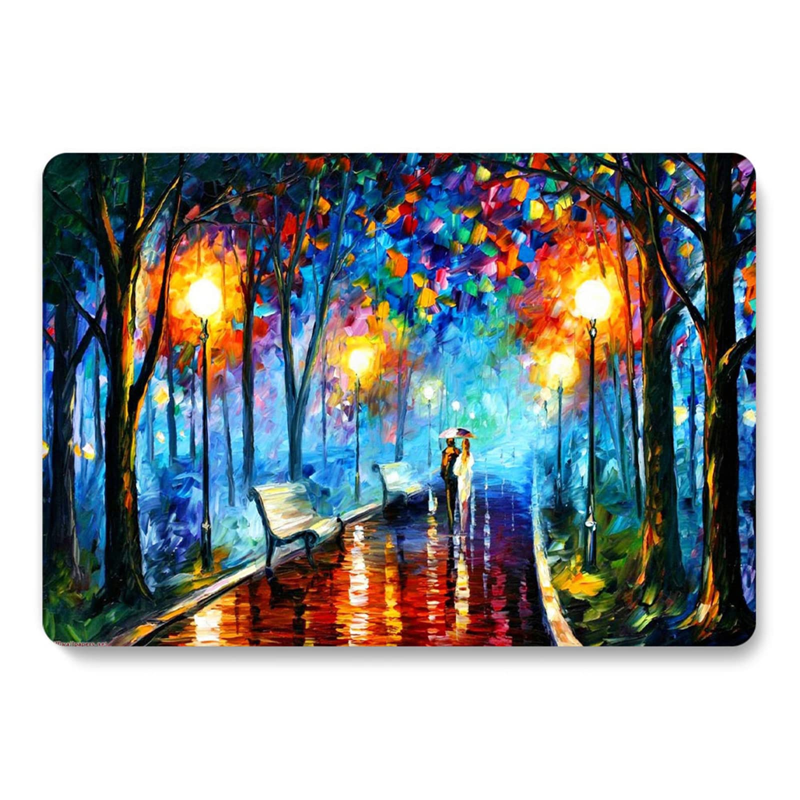 IVY Hard Shell Case with Keyboard Cover Case for MacBook Air 13 with M2 (Models: A2681) Oil Painting Case - E
