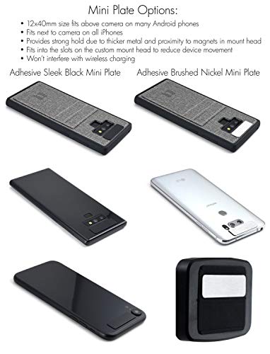 Dockem VentPro Magno Mount 3.0 Series: Magnetic Car Mount for Vents with Custom Metal Plates, Magnet Head, and Swivel Ball Socket