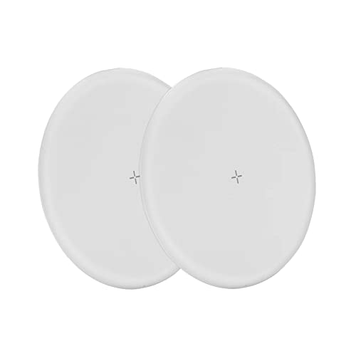Battrii 2 Packs Wireless Charger,15W Fast Wireless Charging Pad Compatible with iPhone 14/14 Plus/14 Pro/14 Pro Max/13/SE 2022/12/11/X/8,Samsung Galaxy S22/S20,AirPods Pro 2(No A/C Adapter) White