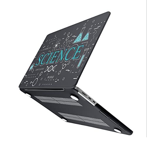 Batianda Case for 15-inch MacBook Air 2024 M3 2023 M2 Chip Model A3114/A2941, Unique Designed Protective Plastic Hardshell & Keyboard Cover & OTG Adapter -Durable Scratch-Resistant, Science