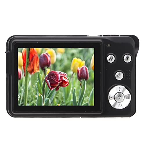 2.7in Display Digital Camera, 2.7K 48MP Vlogging Camera 16x Zoom Anti Shaking HD Camera Face Recognition, Built in Fill Light, Support Maximum Storage 128G Extensions