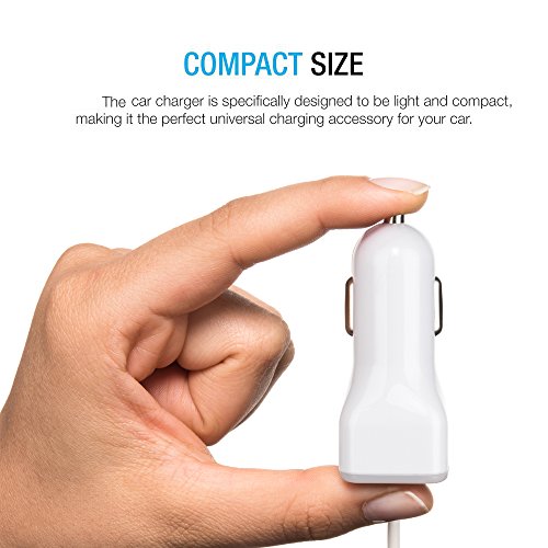 iPhone Car Charger, [Apple MFI Certified] Car Charger for iPhone 14, 13, 12, 11, X, XR, XS, Pro, 8 Plus, 7 Plus, Pro Max, iPad Pro, Air 4, Mini with Extra USB Port