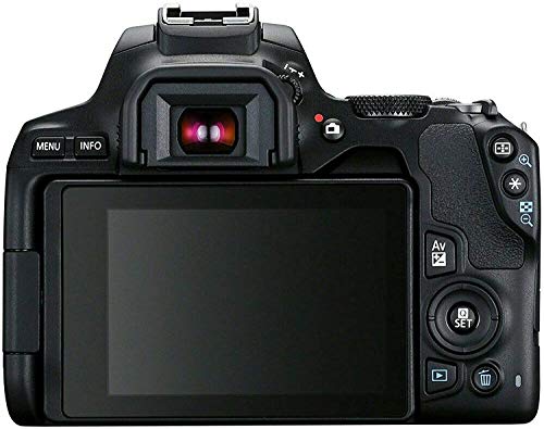 Canon EOS 250D (Rebel Sl3) DSLR Camera w/EF-S 18-55mm F/3.5-5.6 Zoom Lens + 32GB Memory + Case + Tripod (20pc Bundle) (Renewed)