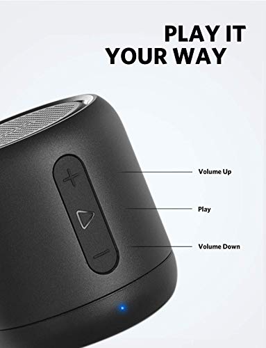 Anker Soundcore Mini, Super-Portable Bluetooth Speaker with 15-Hour Playtime, 66-Foot Bluetooth Range, Enhanced Bass, Noise-Cancelling Microphone (Renewed)