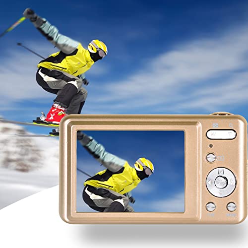 Fiudx Digital Camera 2.7-inch Ultra-high Definition Compact Digital Camera 48million Pixe-l Camera Self Timer Anti-Shake HD Camera Ideal Gift