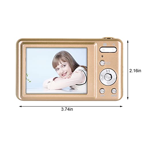 Fiudx Digital Camera 2.7-inch Ultra-high Definition Compact Digital Camera 48million Pixe-l Camera Self Timer Anti-Shake HD Camera Ideal Gift