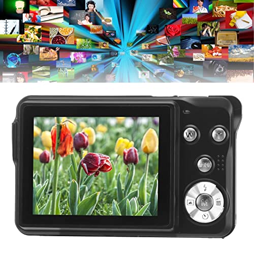 Digital Camera, FHD 4K Video Camera with 20x Digital Zoom, 56MP 2.7in Screen Vlogging Camera, Anti Shaking Kids Camera, for Beginners Childrens Teens