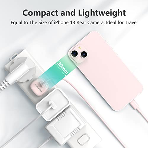 USB C Wall Charger - 20w USB-C Power Adapter Type C Charging Block Fast Charging Brick Wall Plug Compatible for iPhone 13/13 Mini/13 Pro/13 Pro Max/12/11, Galaxy, Pixel, iPad, and More (Pink)