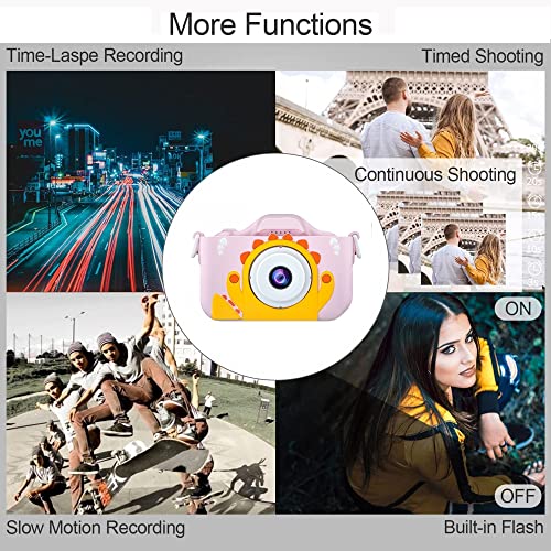Digital Cameras for Kids Compact Waterproof Action Camera Ultra HD Video, 20MP Frame Grabs, Image Sensor, Live Streaming, Stabilization,Digital Camera Full HD Video Camera (Color : C)