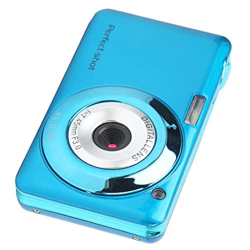 Digital Camera for Kids, 2.7in Camera ABS Metal 48MP High Definition 8X Optical Zoom Portable Digital Camera for Children Beginners (Blue)